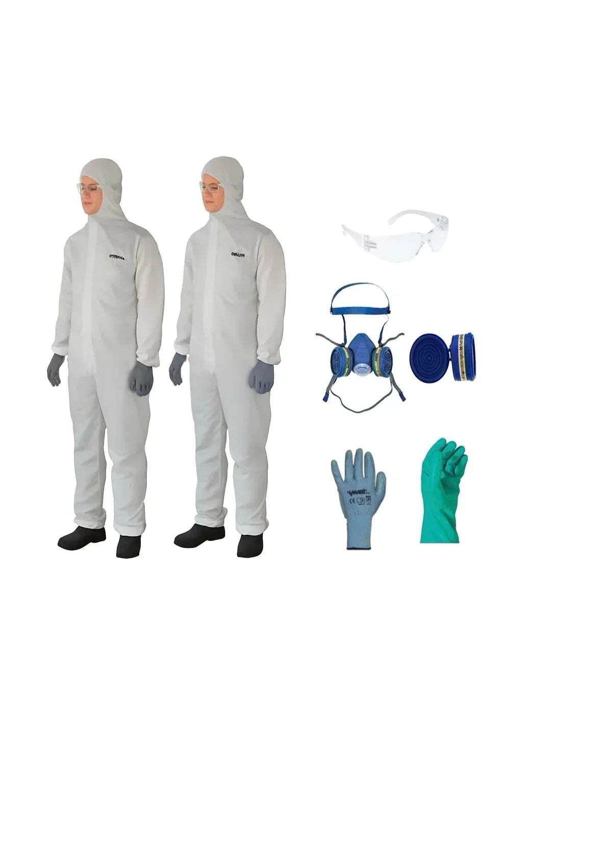 Kit EPI complet traitement du bois – Combinaisons, demi-masque A1B1E1P3 ...